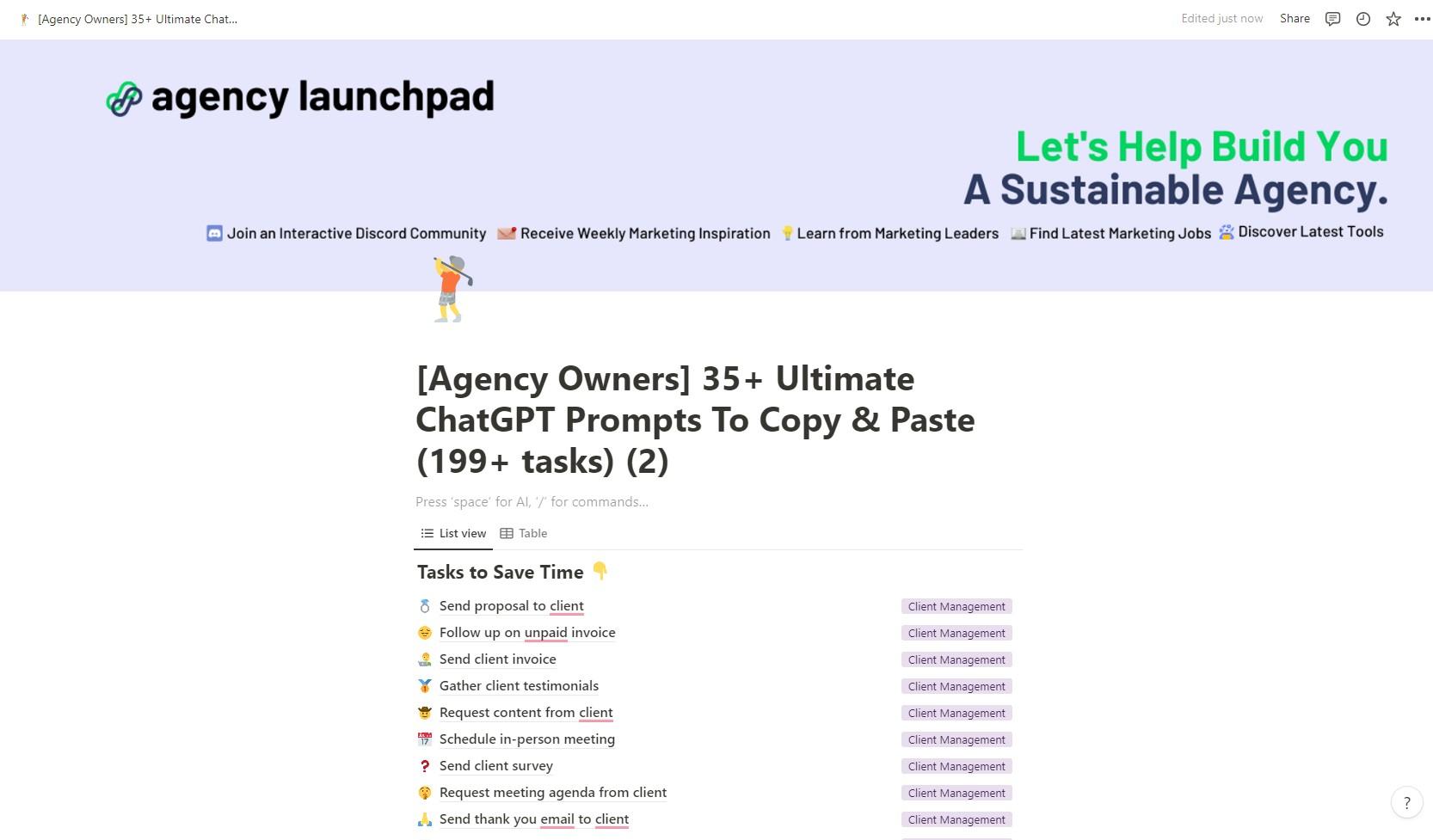 35+ Free AI Prompts For Marketing Agencies Thank You List | Growth Virality